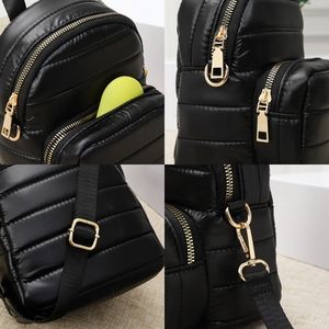 iFashionBox | Bags | Blue Navy Puffer Bag Mini Backpack Purse Womens ...
